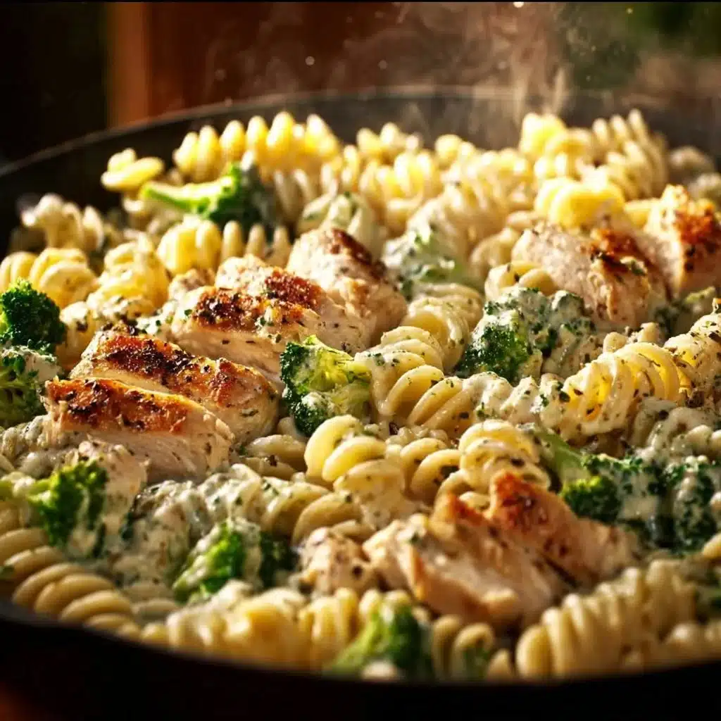 Creamy Rotisserie Chicken Broccoli Pasta