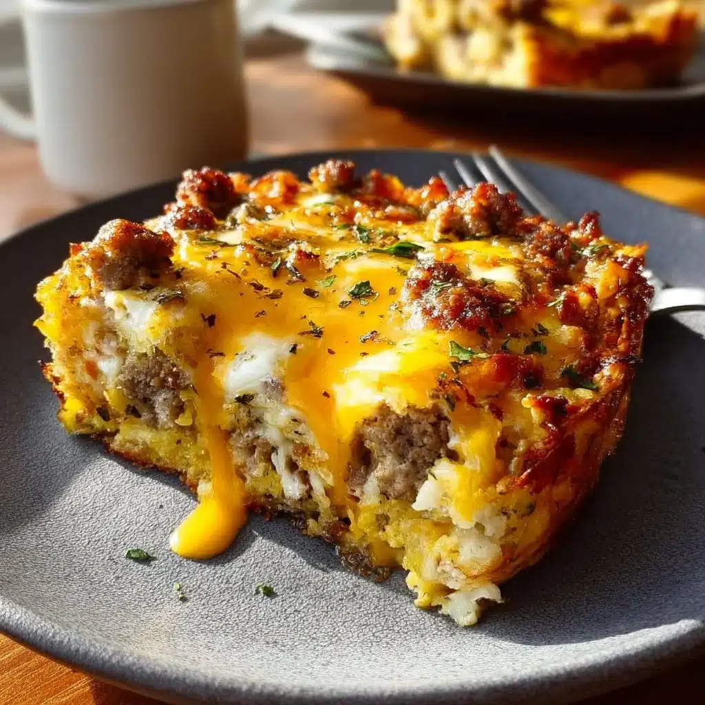 Sausage Hash Brown Breakfast Casserole