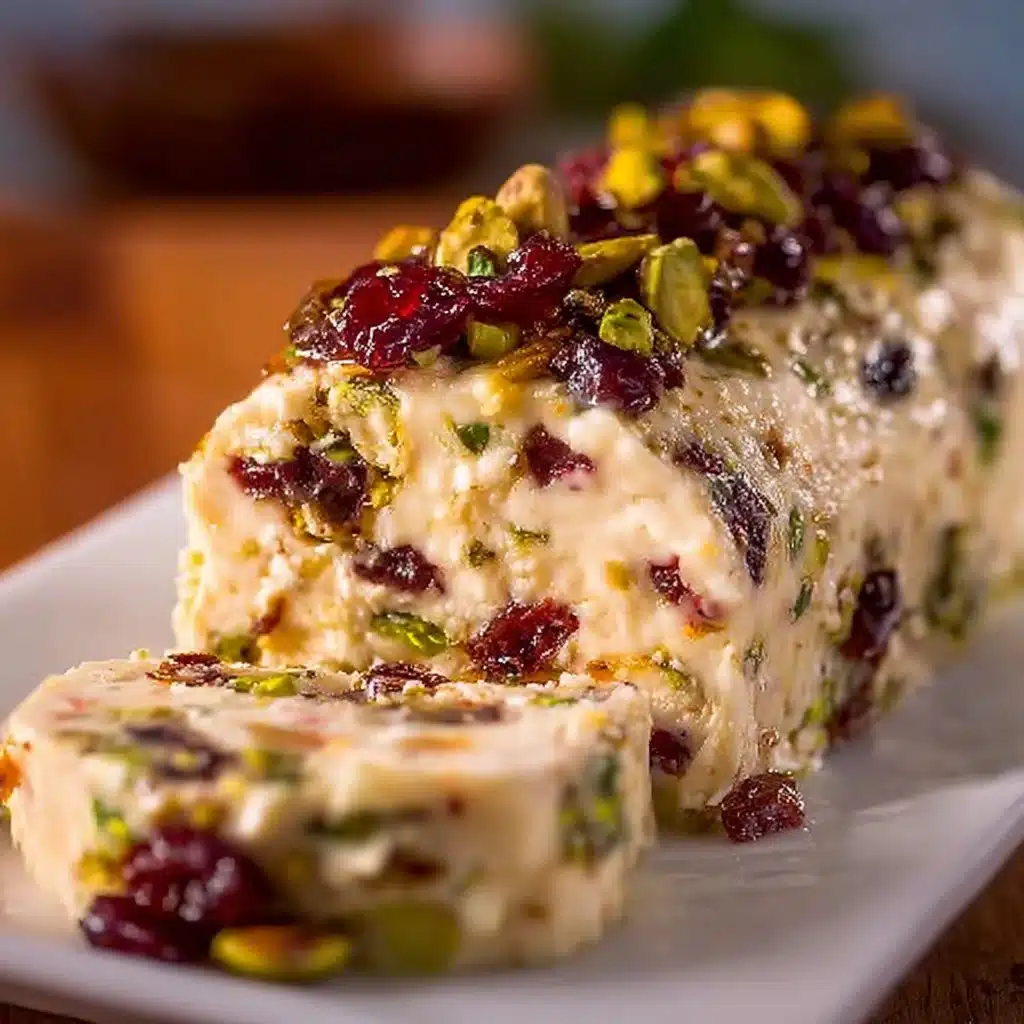 Cranberry Pistachio Cheese Log